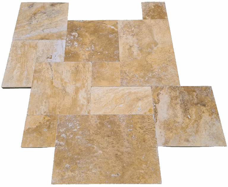 1 Amazing TRAVERTINE GOLD PAVERS - Allure Marble And Stone